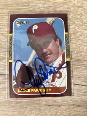 Lance Parrish AUTOGRAPHED 1987 DONRUSS OPENING DAY CARD #153 SIGNED ...