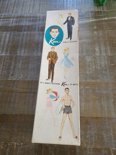 1961 Vintage Mattel Ken Doll RARE Felt Hair Version #750 w/ Box And ...