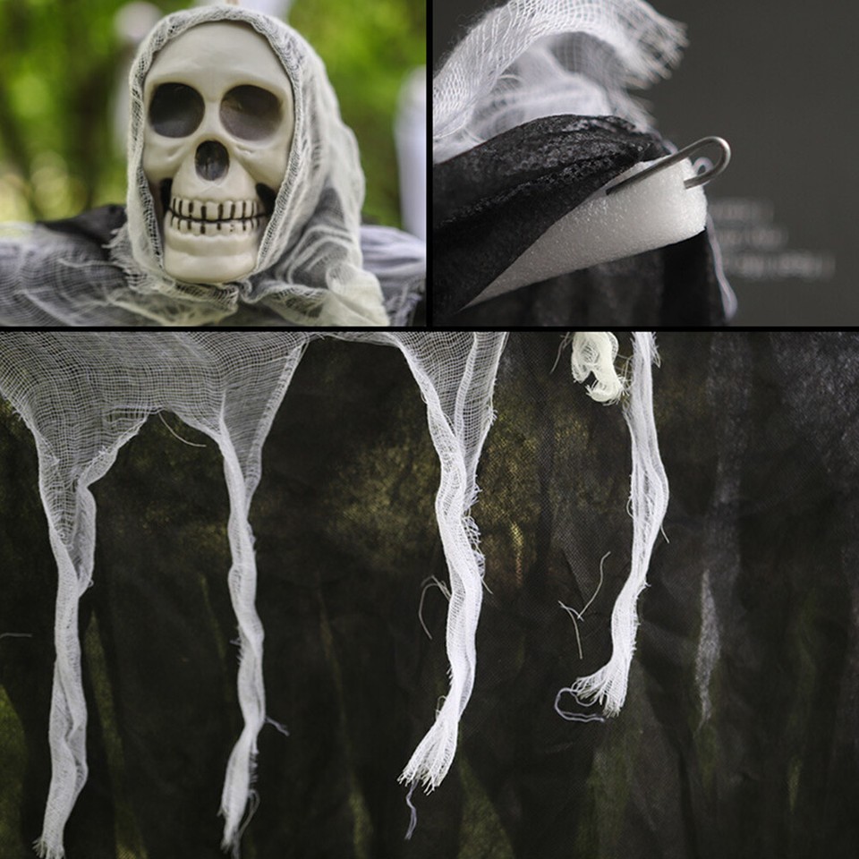 Halloween Skeleton Flying Ghost Haunted House Prop Hanging Skeleton ...