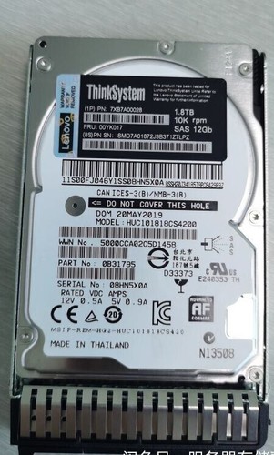 NEW 7XB7A00028 2.5" 1.8TB 10K 12Gb Hot Swap 512e HDD 00YK017 #T7 | eBay