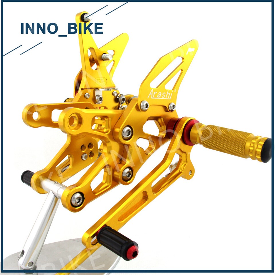 Adjustable Rearsets Footrests Foot Peg For Kawasaki Ninja ZX10R ZX1000 ...