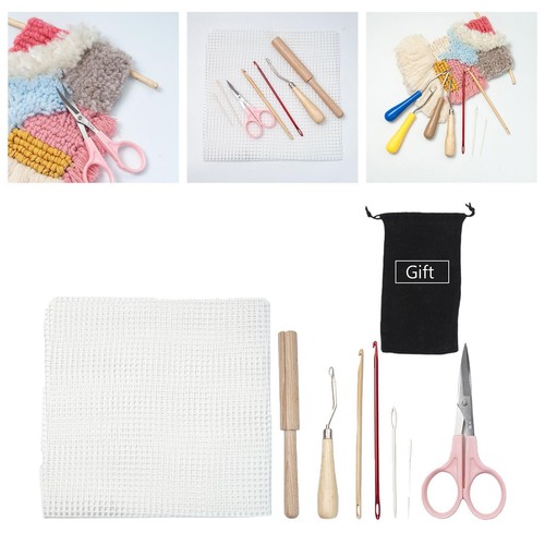 Latch Hook Rug Kit Rug Making Kit Canvas Carpet Making Kit for Festival ...