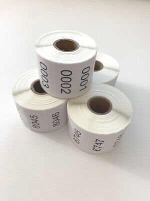 1000 Labels Consecutive Number Inventory Stickers Labels 2" x 1 ...