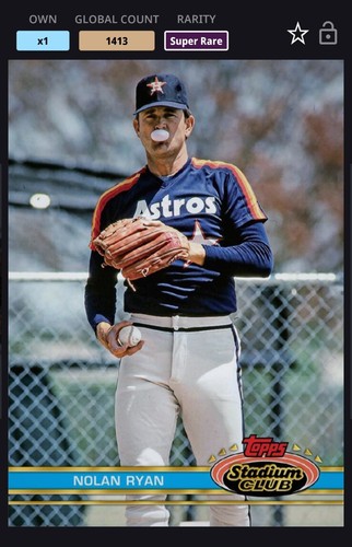 [DIGITAL CARD] TOPPS BUNT 2023 NOLAN RYAN - STADIUM CLUB BUBBLE GUM ...