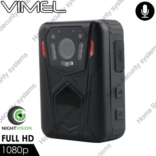 Vimel Professional Police Camera 2K Ultra Wearable Body Security Video ...