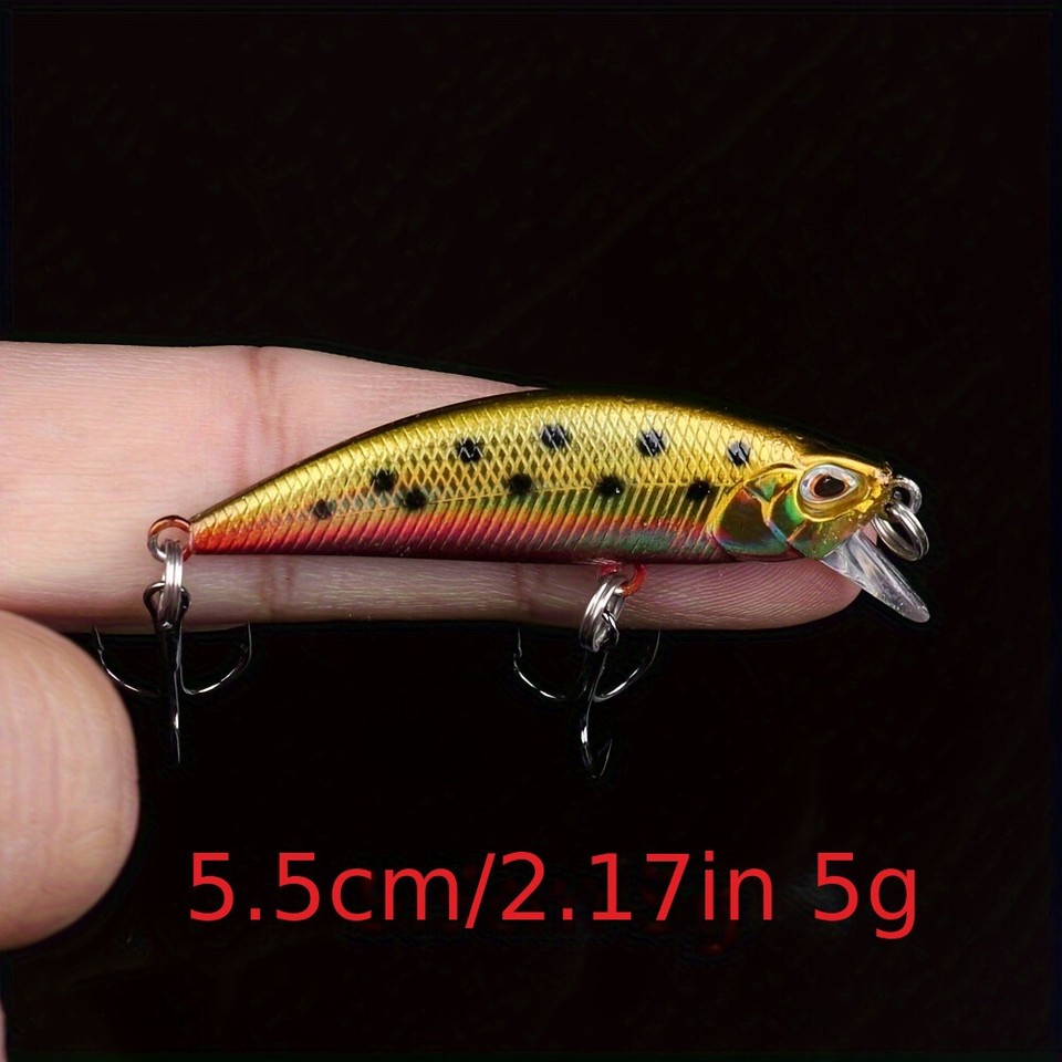 15pcs Slow Sink Fishing Lures for Bass Fishing Minnow Lures with Tackle ...