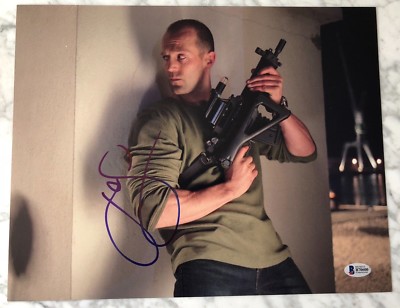 JASON STATHAM SIGNED 11X14 PHOTO THE TRANSPORTER BECKETT BAS AUTOGRAPH ...