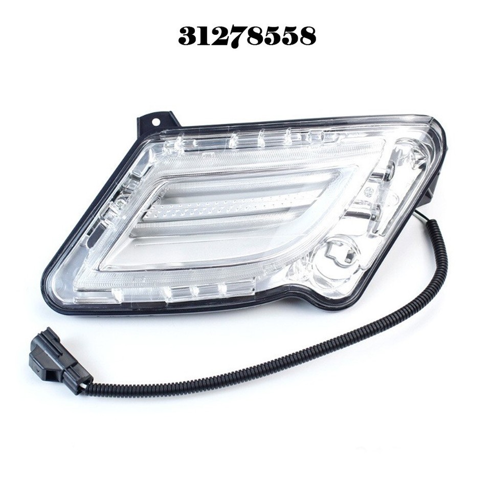 Right Day Running Light Vehicle White 1pcs 31278558 Front Parts Plastic ...
