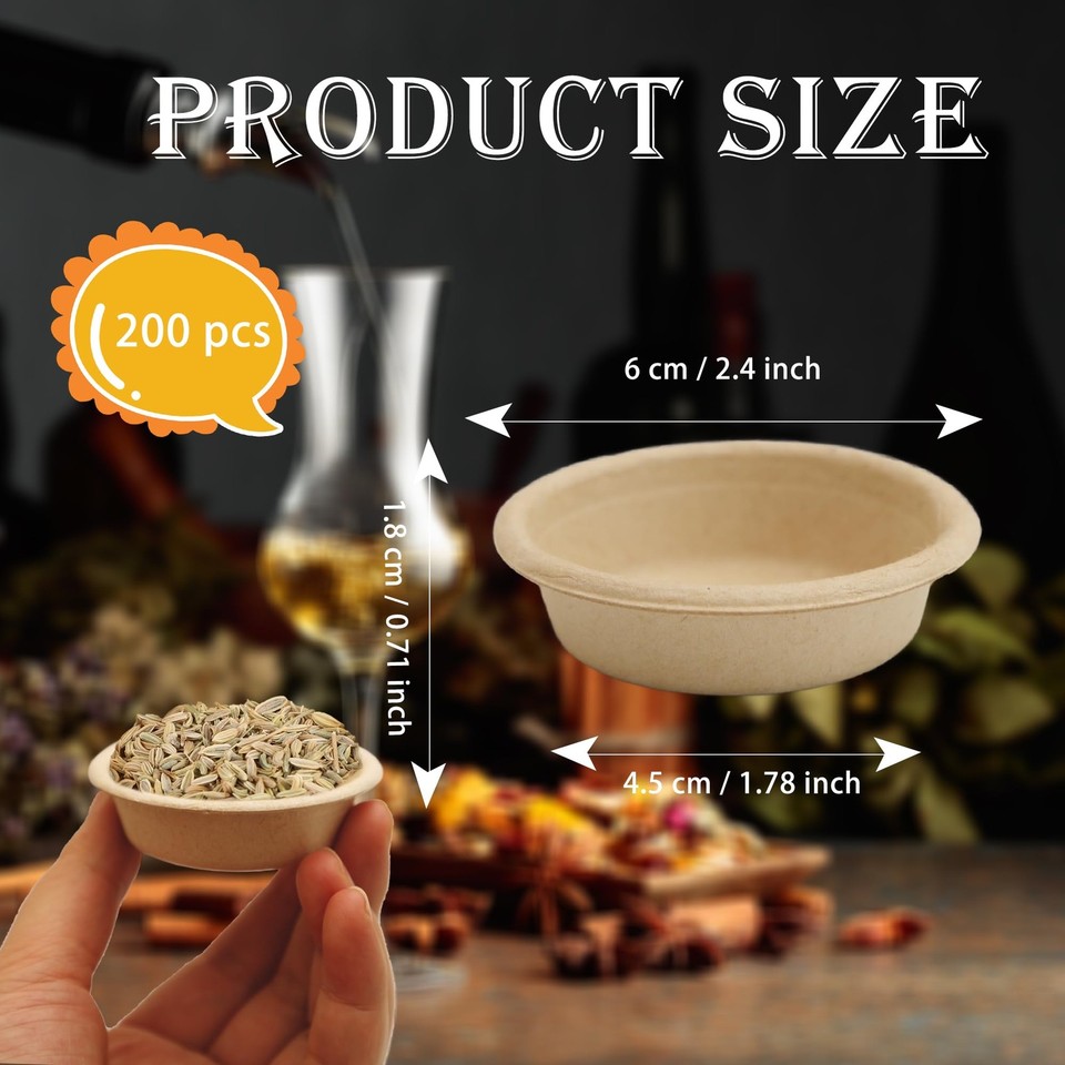 200 Pcs 1oz Gecko Feeding Cups Crested Gecko Food and Water Paper ...