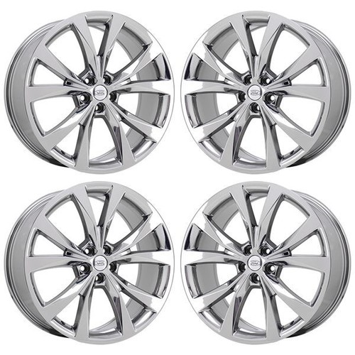 21" FORD EDGE PVD BRIGHT CHROME-C WHEELS RIMS FACTORY OEM 10048 2015 ...
