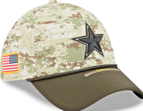 DALLAS COWBOYS 2025 NEW ERA 39THIRTY SALUTE TO SERVICE DIGITAL CAMO ...