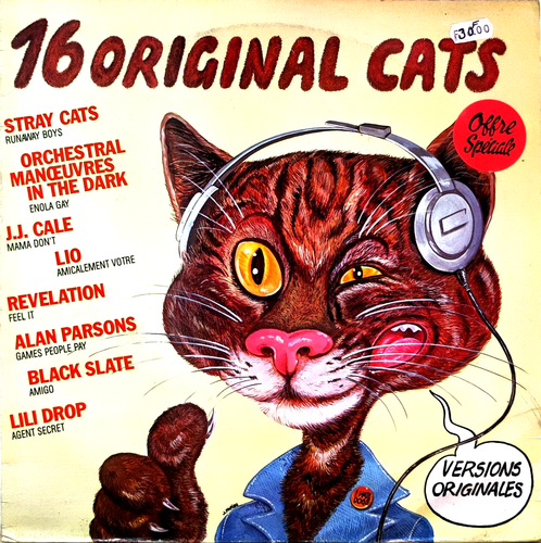 16 Original Cats - 1981 - Vinyle 12" 33 Tours Lp Compilation - Pop rock ...