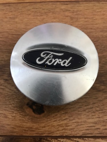 (1) 03-17 Ford Center Caps Machined Finish w/Blue Ford 3F23-1A096-EB ...