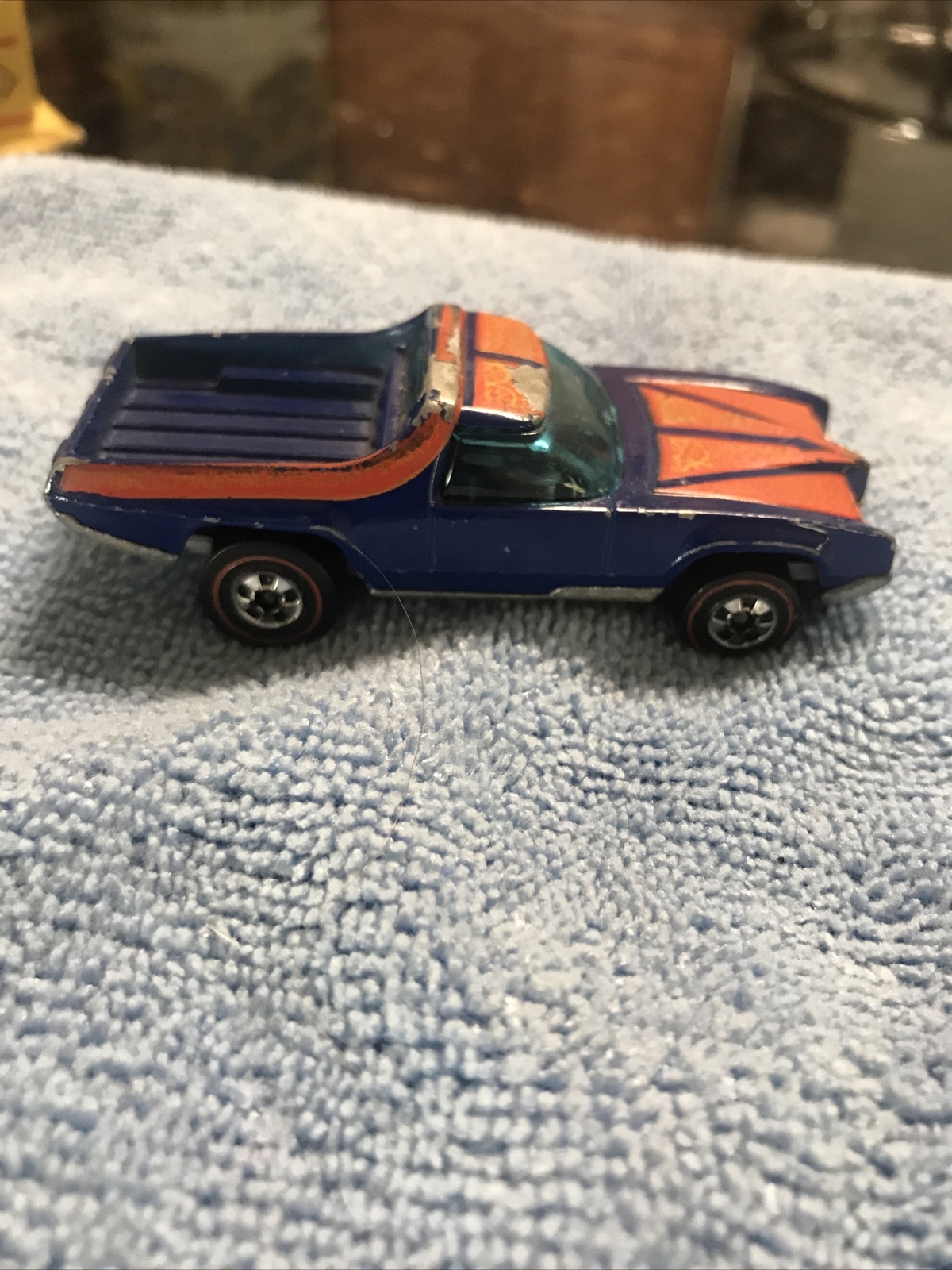 Vintage Original Hot Wheels Redline Breakaway Bucket Dark Blue Orange ...