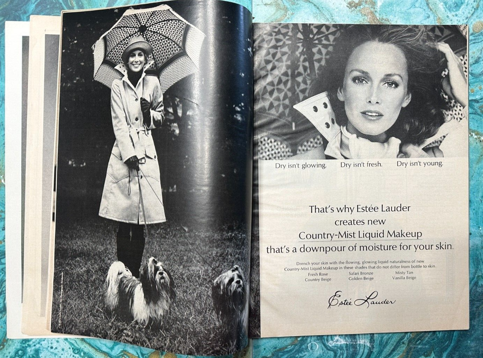 Pam Suthern Harpers Bazaar Cover Vintage Fashion Magazine ADS October ...