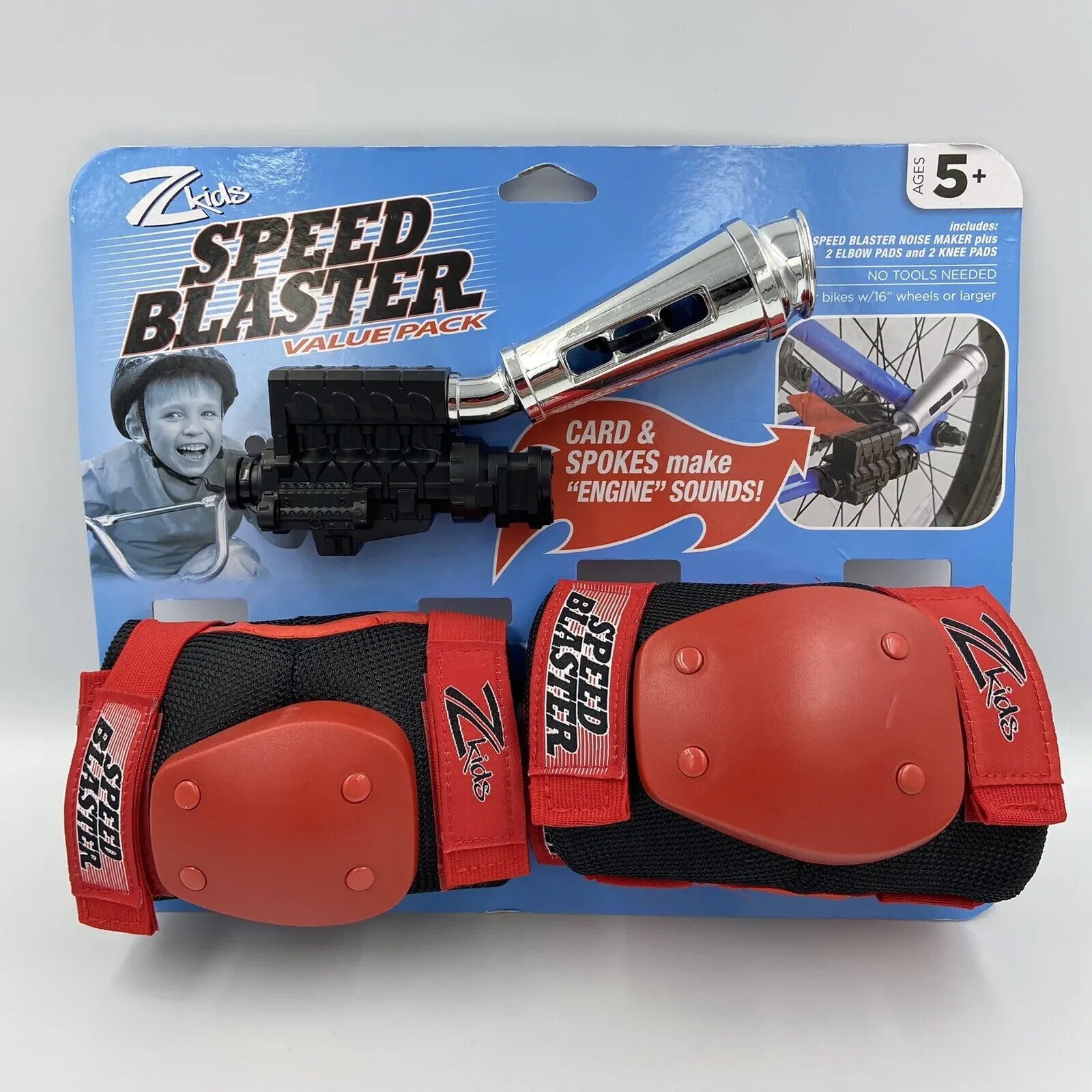Z Kids Speed Blaster Value Pack Card & Spokes Make Engine Sounds w/ 4 ...