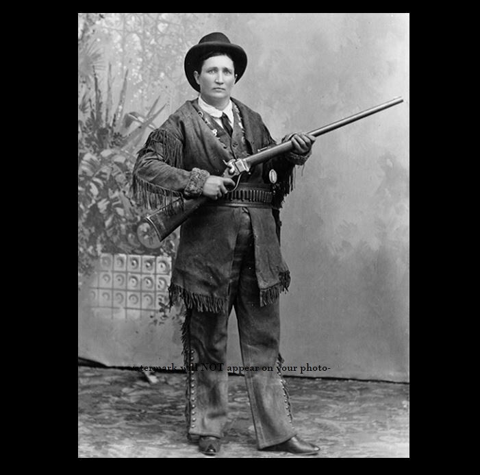 Calamity Jane Holds Rifle PHOTO,Buffalo Bill Wild West Show,Wild Bill ...