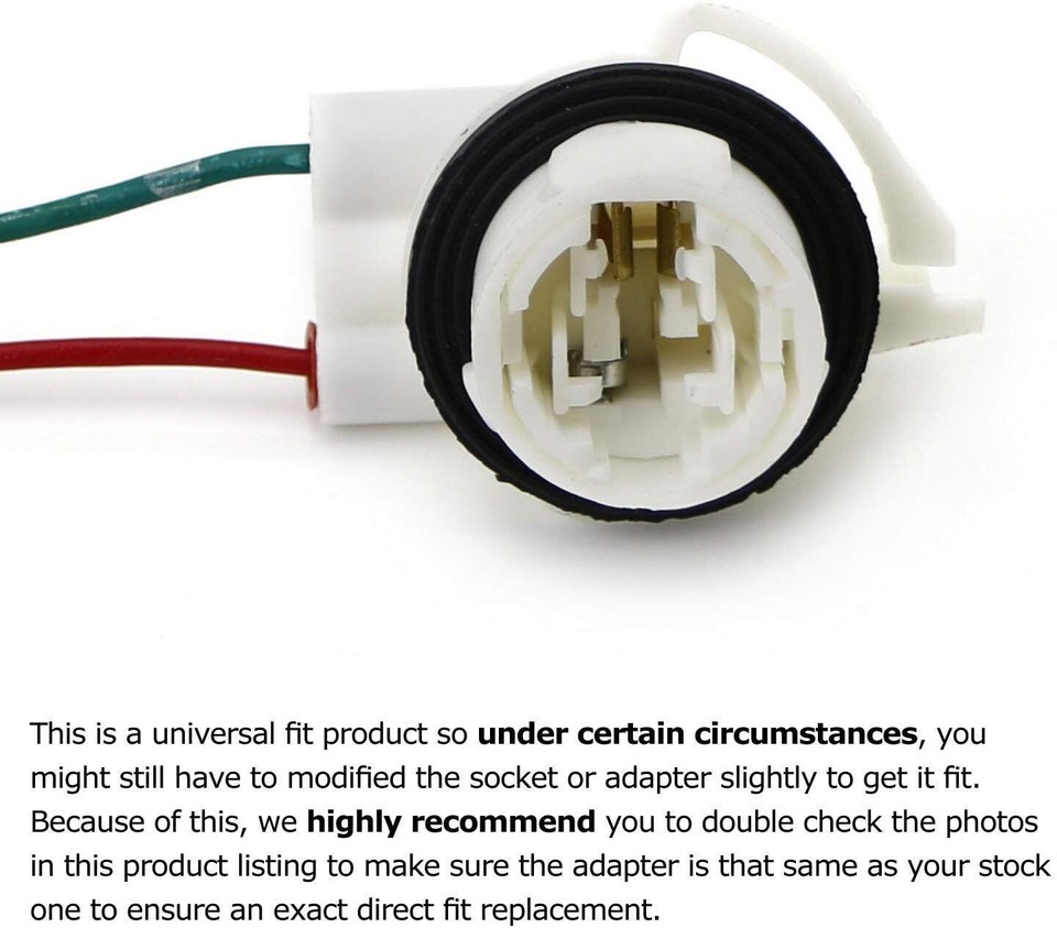 Light Bulbs Socket 1/2 Wire Harness 3157 3156 for Chevrolet Silverado ...