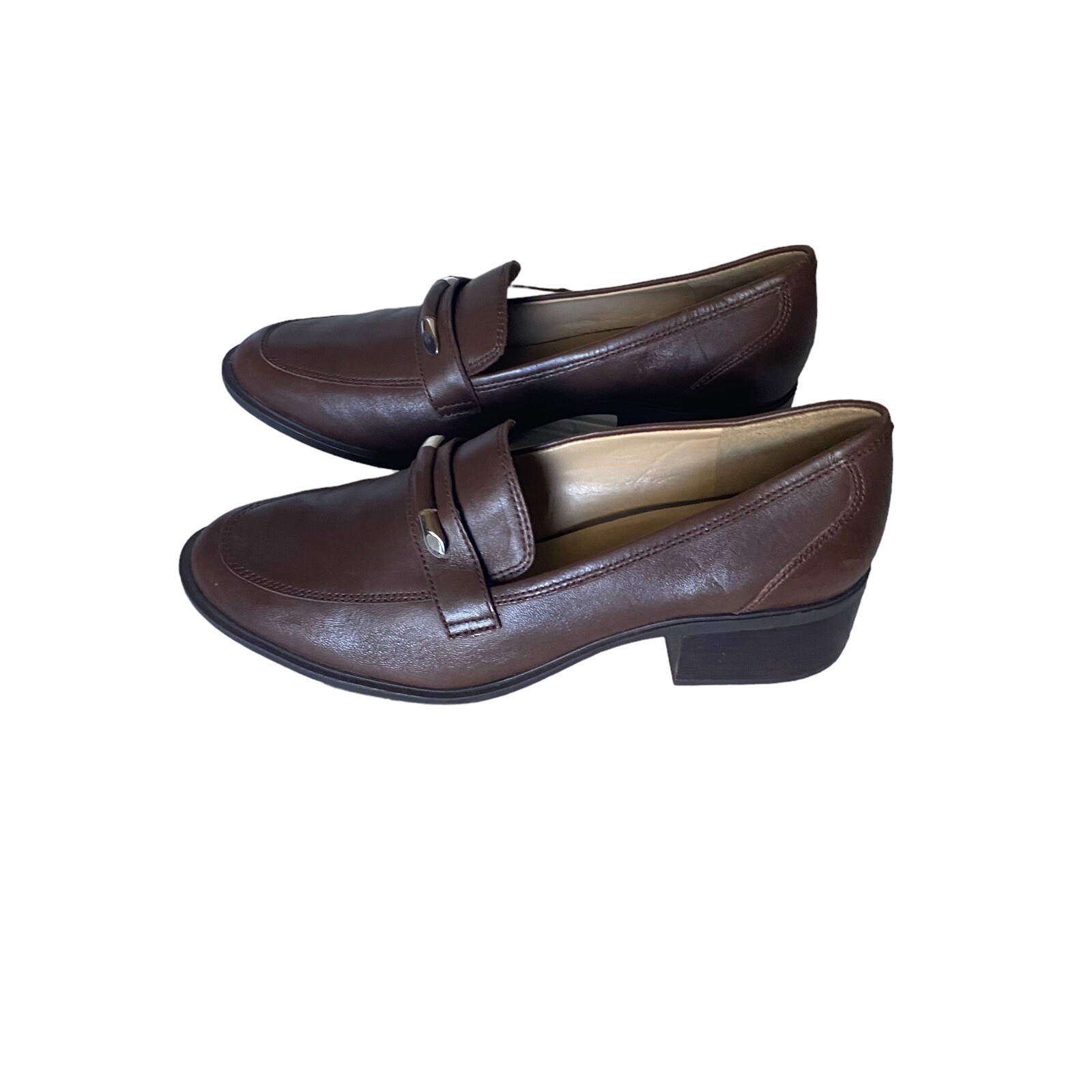 Naturalizer Shoes Womens 12 Brown Leather Loafer Pumps - Gem