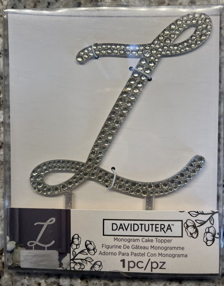 Wedding Cake Topper Letter L Initials Wedding Cake Topper 3 – Red