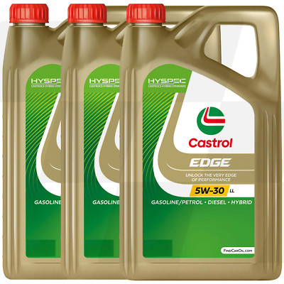Castrol Edge Longlife Engine 5W30 LL Fully Synthetic Hyspec 12L 12 ...