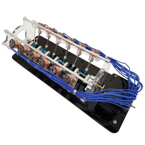 12-Coil V-Shaped Electromagnet Engine Model Motor Model Teaching Aid ...