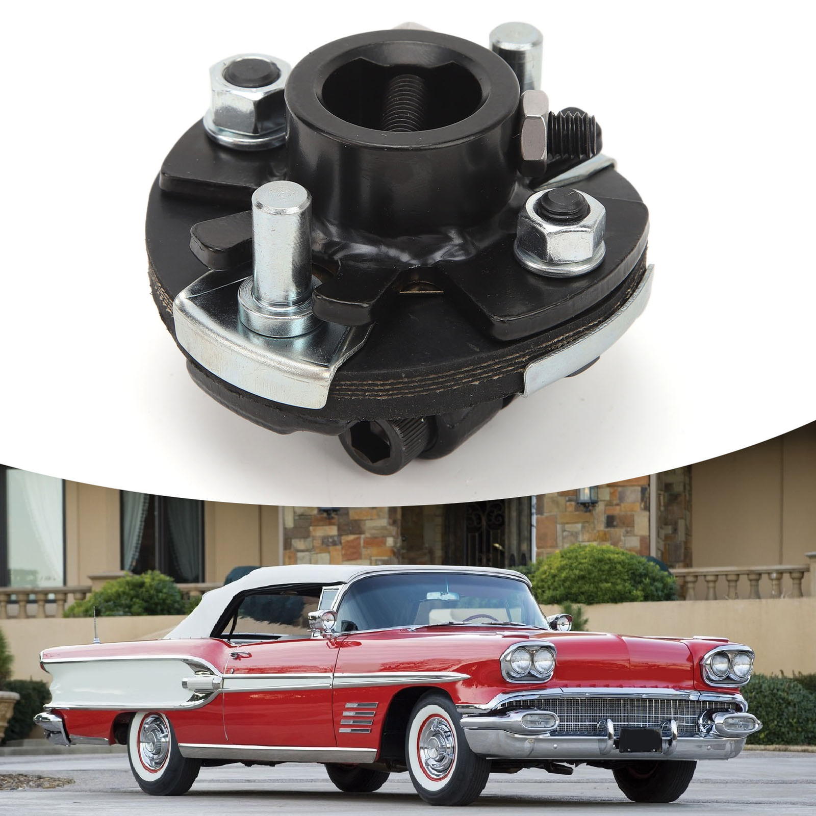 ψ Rag Joint Steering Coupler 1 Inch DD X 13/16 Inch 36 Spline Coupler ...