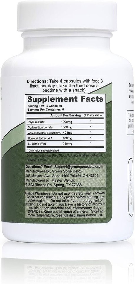 Green Gone Detox Bottle of 60 Capsules EXP 10/24 | eBay