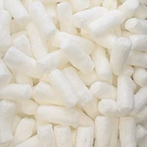 1 Cu Ft White Bio Tube Recycled Anti Static Packing Peanuts Tube Shape ...