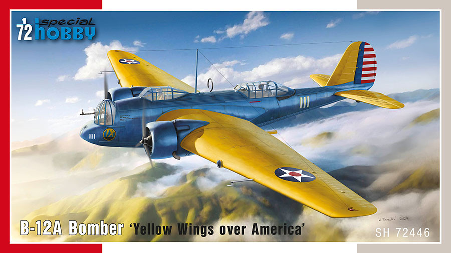 Special Hobby 1/72 Interwar US B-12A Bomber 'Yellow Wings over America ...