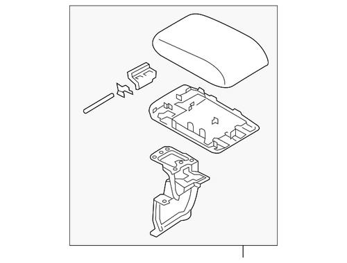 Genuine Mazda Armrest Assembly K156-64-450B-14 | eBay