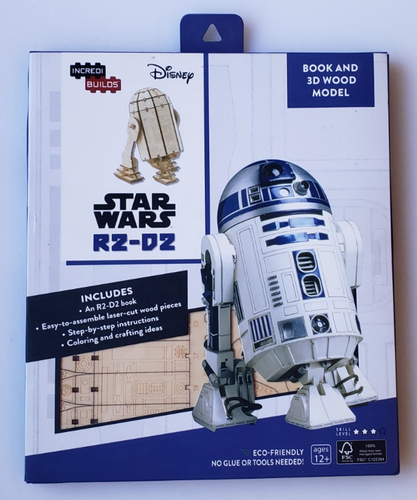 Star Wars R2-D2 Book and 3D Wood Model by Incredi Builds | eBay