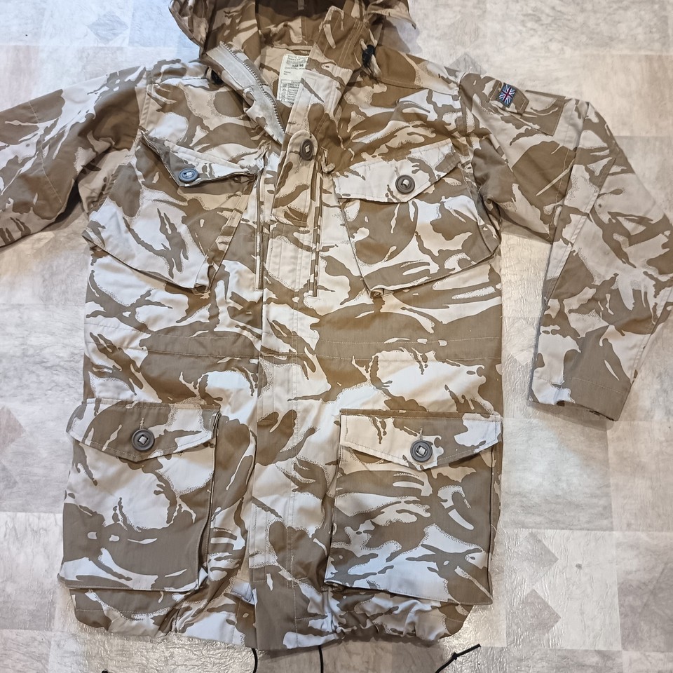Desert DP Camo Combat Smock Windproof Jacket Size 180/96 British Army ...