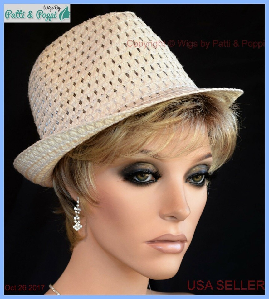 Christa Classique Synthetic Short Wig COLOR RH1488RT8 Rooted Blonde | eBay