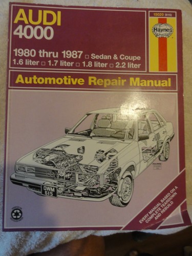 Haynes Audi 4000 Sedan Coupe 1980 - 1987 Shop Service Repair Manual ...
