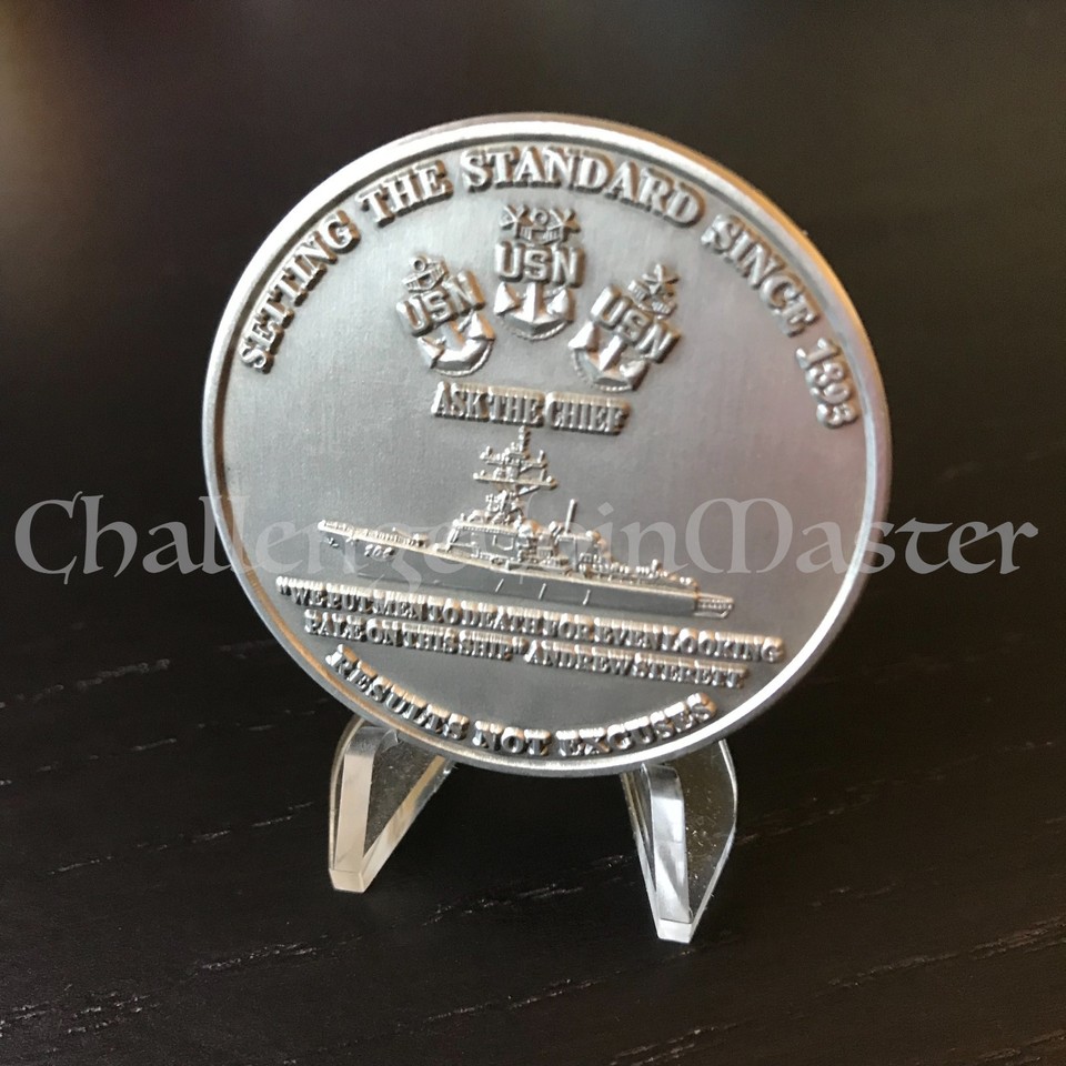 C23 USS Sterett DDG-104 CPO Chief Petty Officer Mess Challenge Coin | eBay