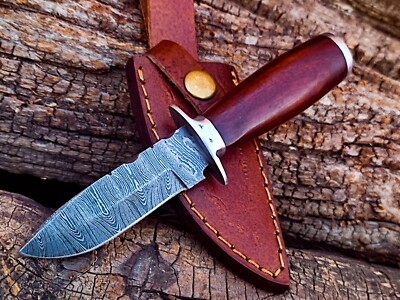SHARD®™ CUSTOM HAND FORGED Damascus Steel EDC Mini Neck Survival Knife ...