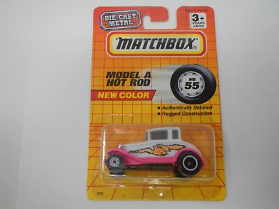 Matchbox Model A Hot Rod New Color Pink White | eBay