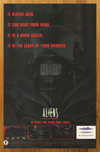 1995 Aliens A Comic Book Adventure PC Vintage Print Ad/Poster Official ...