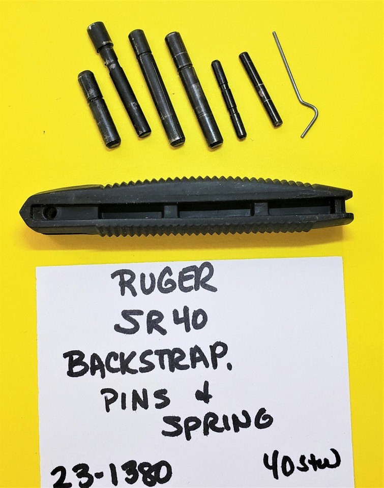 RUGER SR40 .40 S&W BACKSTRAP, PINS & SPRING #23-1380 | eBay
