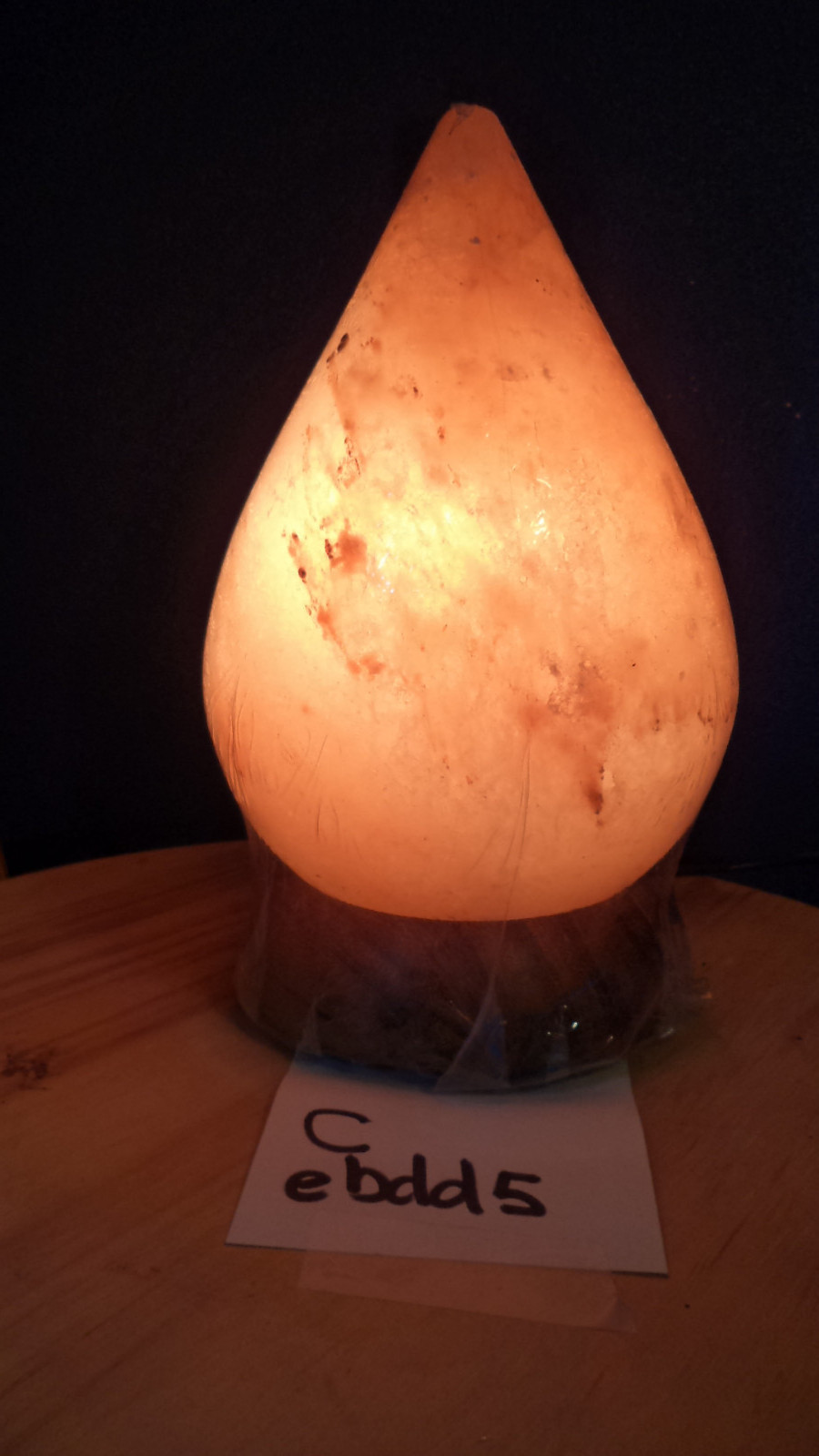 HIMALAYAN SALT LAMP TEAR DROP Natural Ionic Air Purifier Actual Pics # ...
