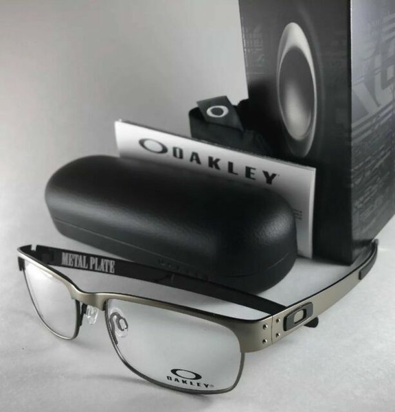 Oakley Metal Plate Ox5038-0355 Light Titanium 55mm RX Eyeglasses for ...