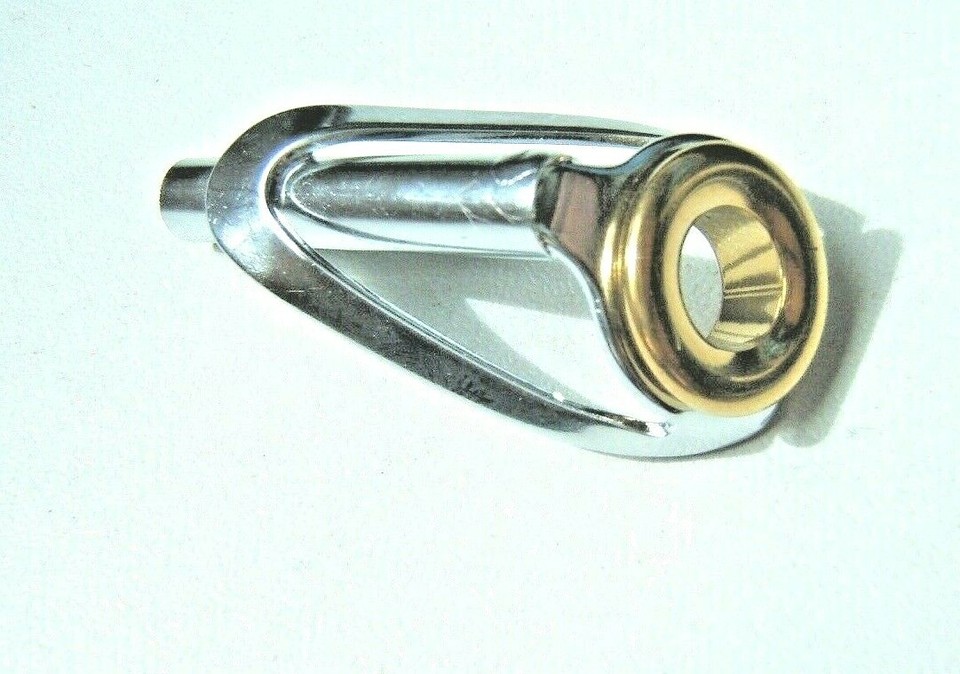 TITANIUM 4.0mm INSIDE DIAMETER SEA FISHING ROD TIP END EYE HARD BRASS ...