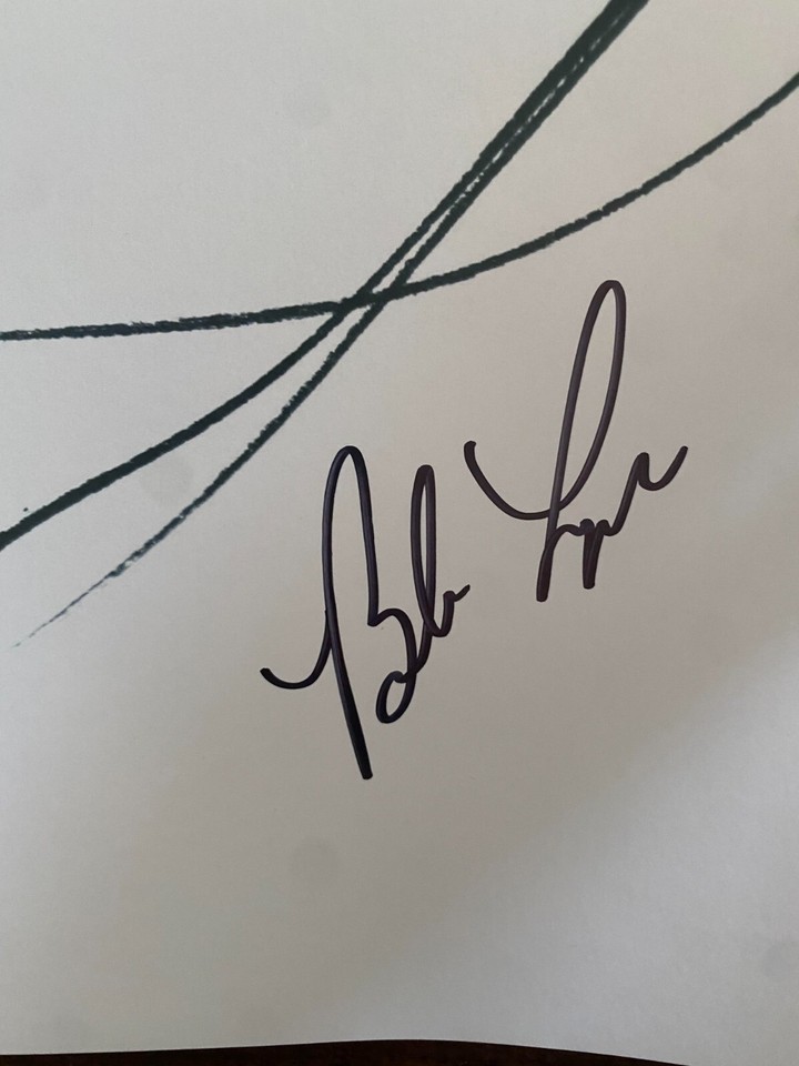 Bob Lazar Sport Model UFO Sketch Print Signed 16x20 Poster Area 51 ...