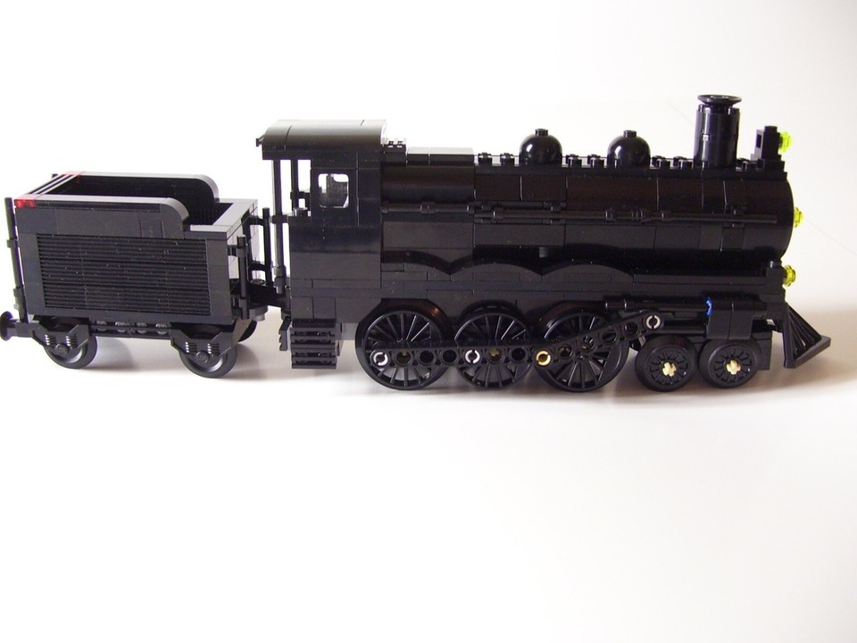 Lego®, Train, Steam Engine, Locomotive With Tender, Black, Train Set ...