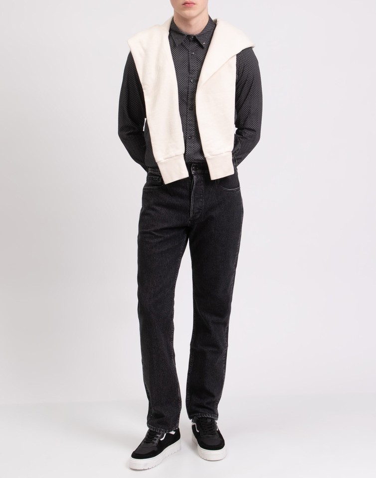 RRP €360 ATELIER SAMAN AMEL Candiani Denim Jeans W31 L32 Stretch Black ...