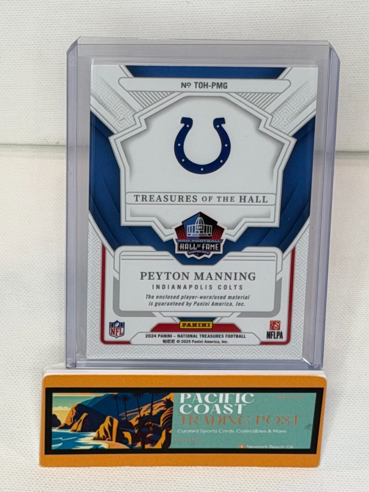 2024 National Treasures - PEYTON MANNING #TDH-PMG - Treasures of the ...