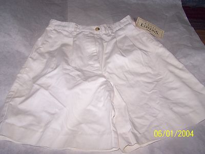 NWT Womens Basic Editions Shorts Beige Twill Sz 6 NWT 2 front & back pockets | eBay