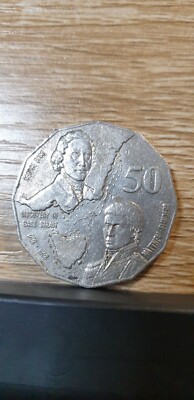 1998 50c Coin Error Double Boarded Very Rear | eBay