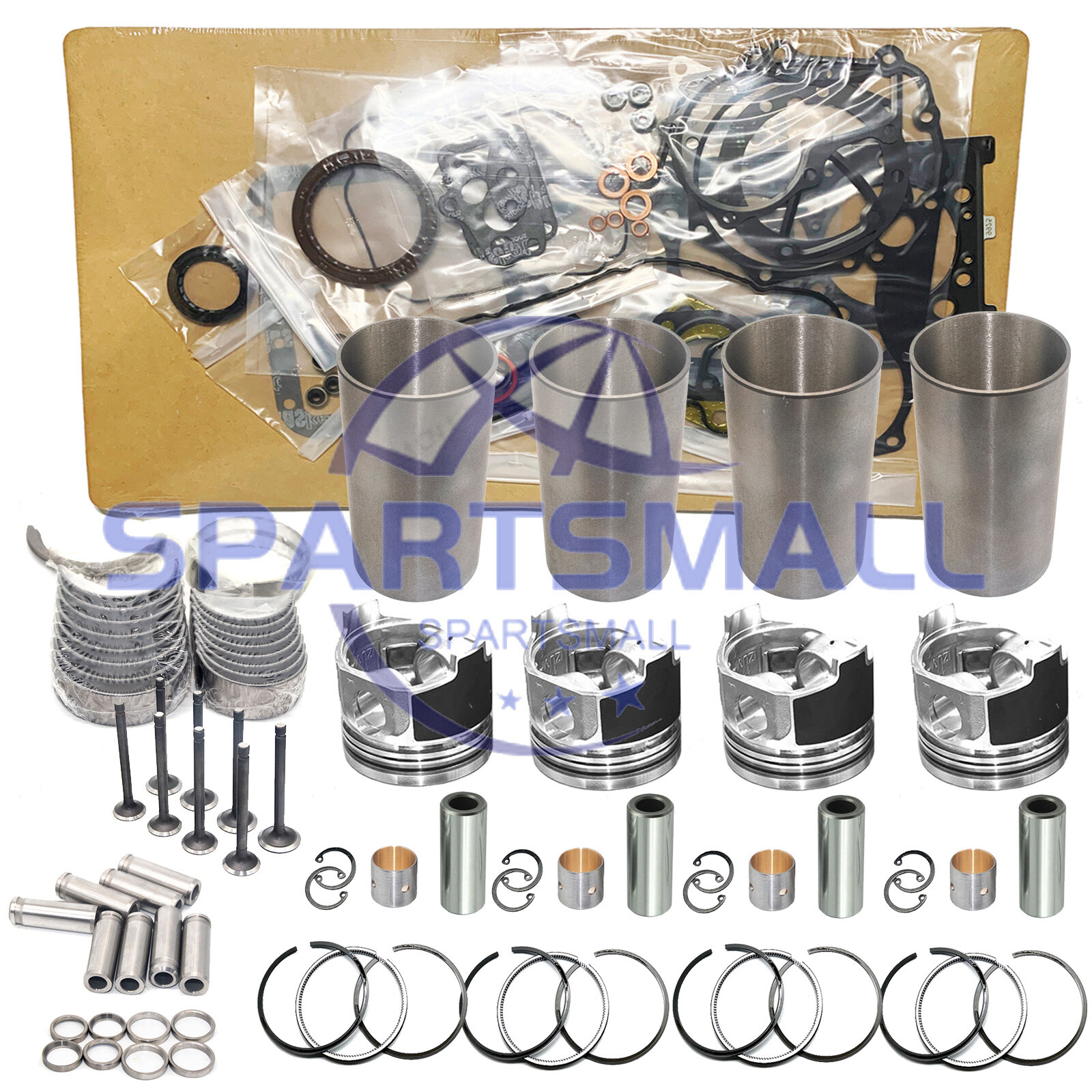 For Kubota V1505 Overhaul Rebuild Kit Fits Kubota KX71H KX71-3 KX91-2S ...